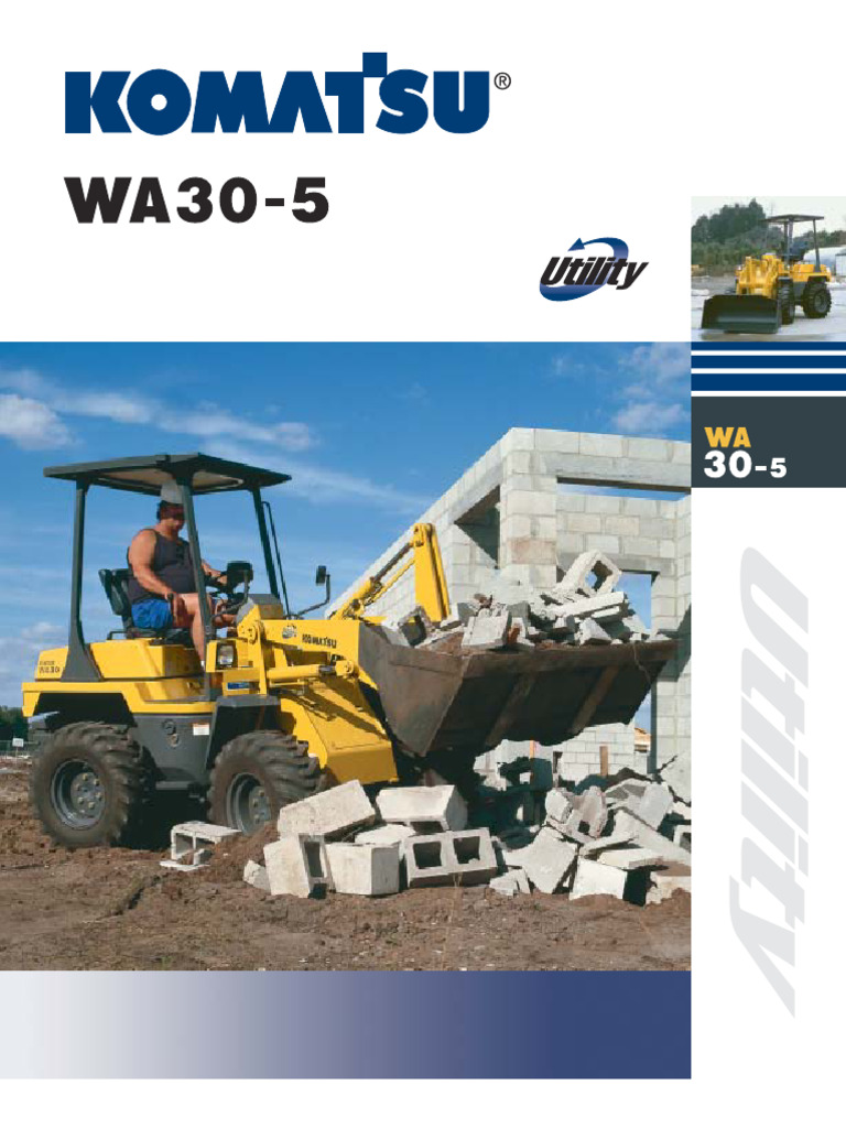 Komatsu WA30 | PDF | Loader (Equipment) | Land Vehicles