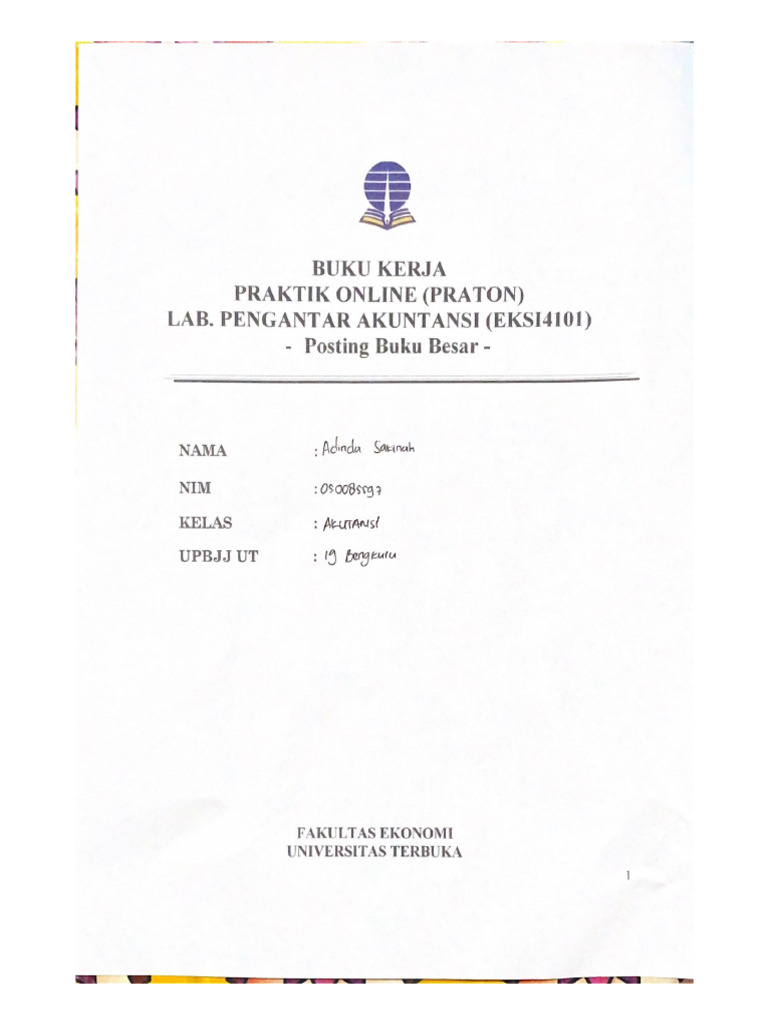 Tugas 5 Lab Pengantar Akutansi | PDF