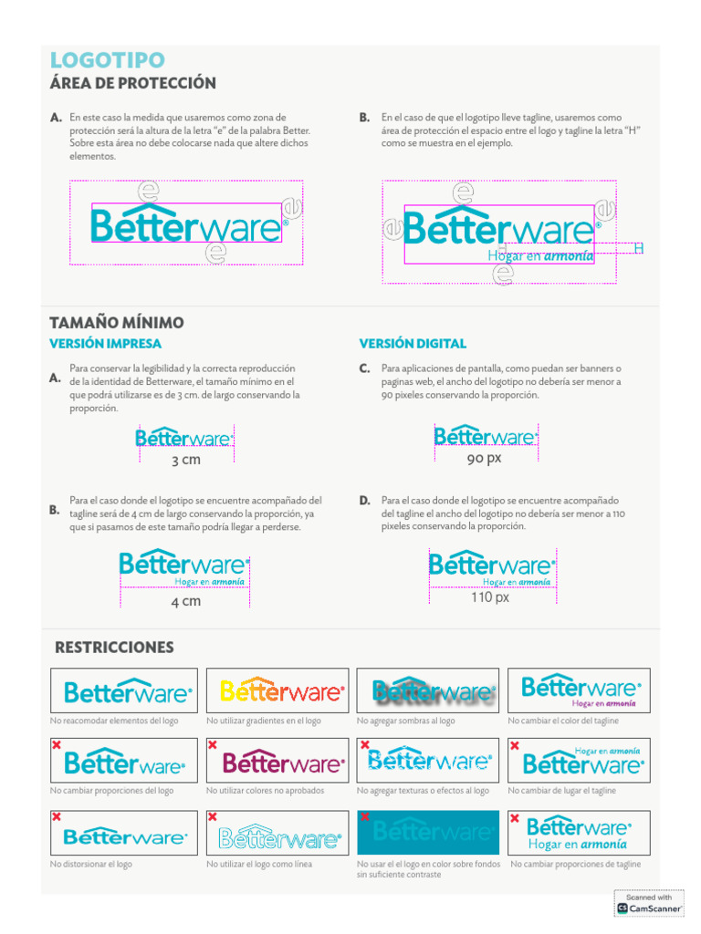Manual de Uso de Marca Betterware | PDF | Píxel | Color
