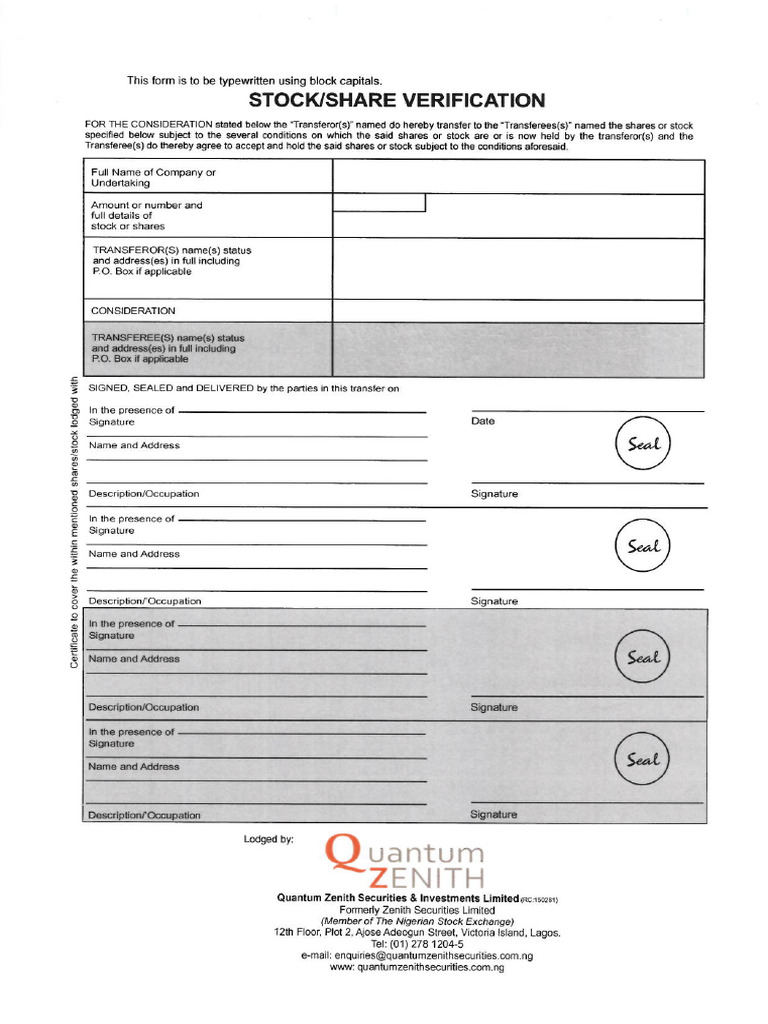 Allotment Form | PDF