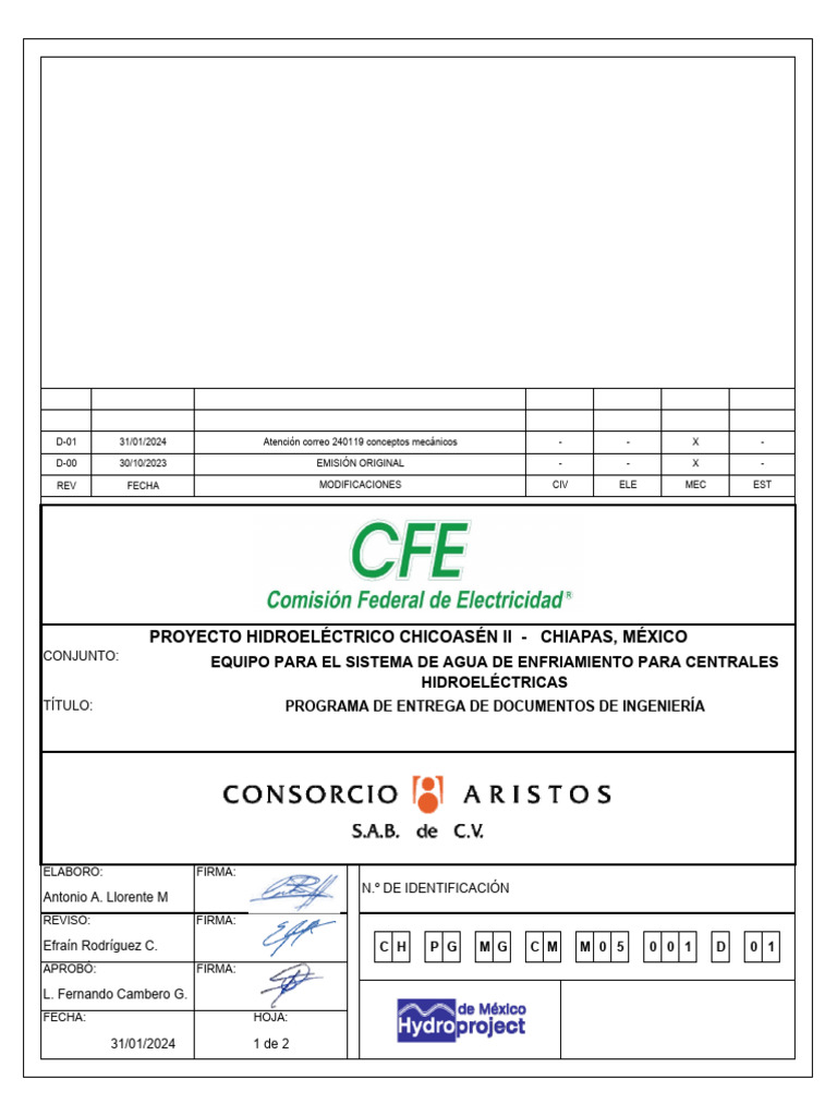 Proyecto Hidroeléctrico Chicoasén Ii - Chiapas, México | PDF ...