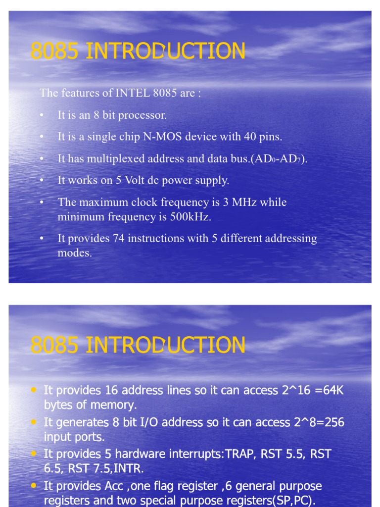 8085 Paper Presentation 1232646931472979 2 | PDF | Input/Output | Integrated Circuit