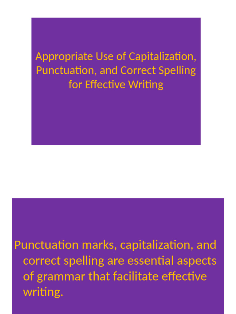 Punctuation Capitalization Spelling | PDF | Comma | Punctuation