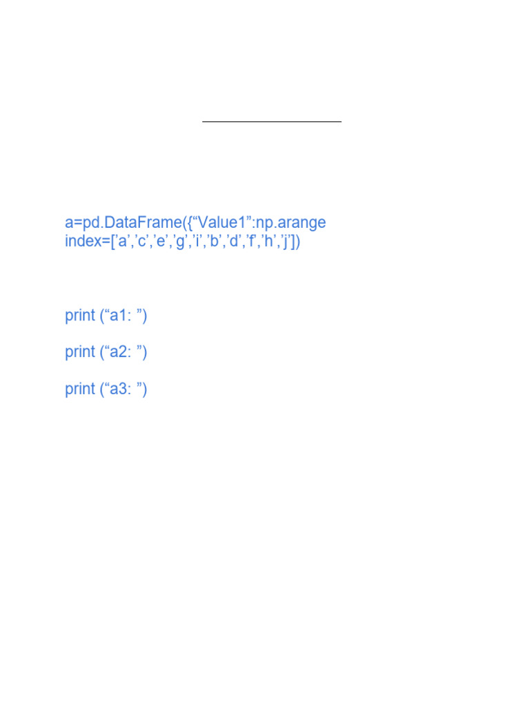 Pandas I - Assignment 5 | PDF