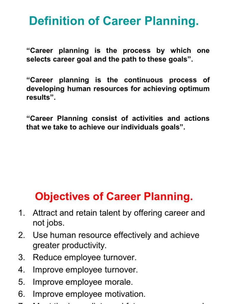 Career Planning | PDF | Career & Growth