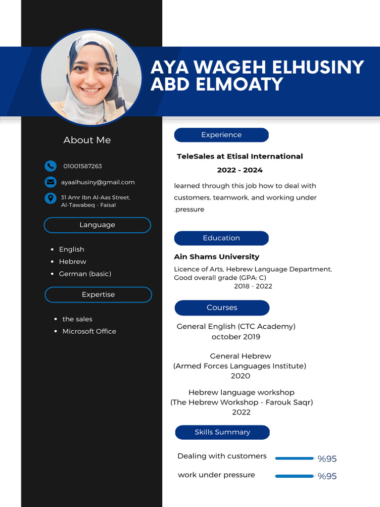 Black Modern Professional Resume | PDF