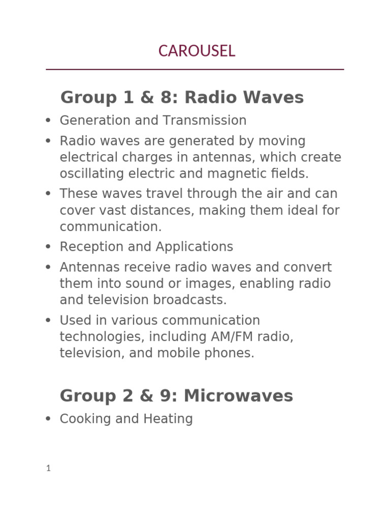Carousel | PDF | Infrared | Radio