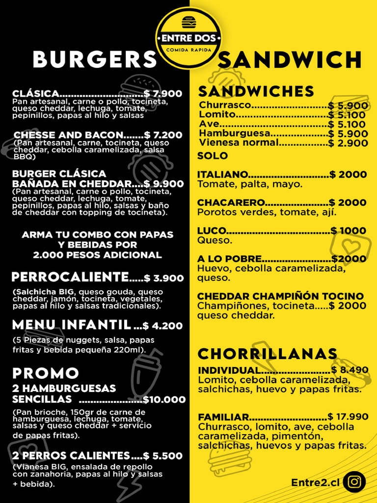 Menu Entre Dos | PDF
