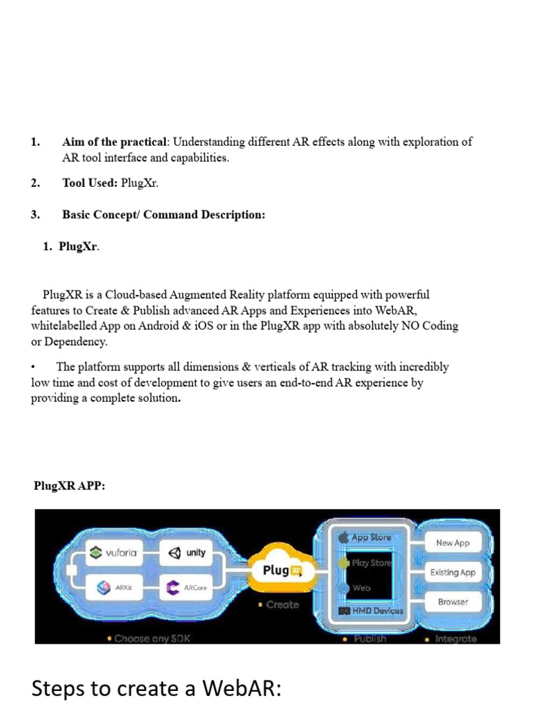 Exploring AR with PlugXR Platform | PDF