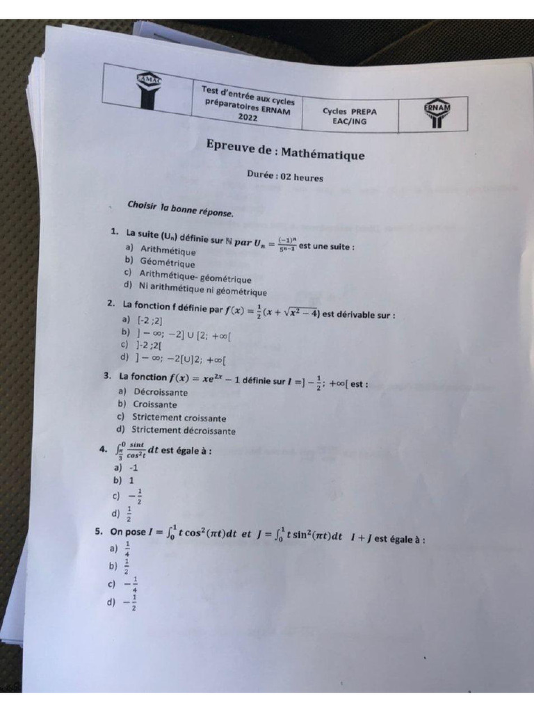 Math Prepa Ingénieur | PDF