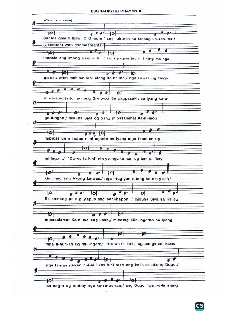 Eucharistic Prayer II | PDF