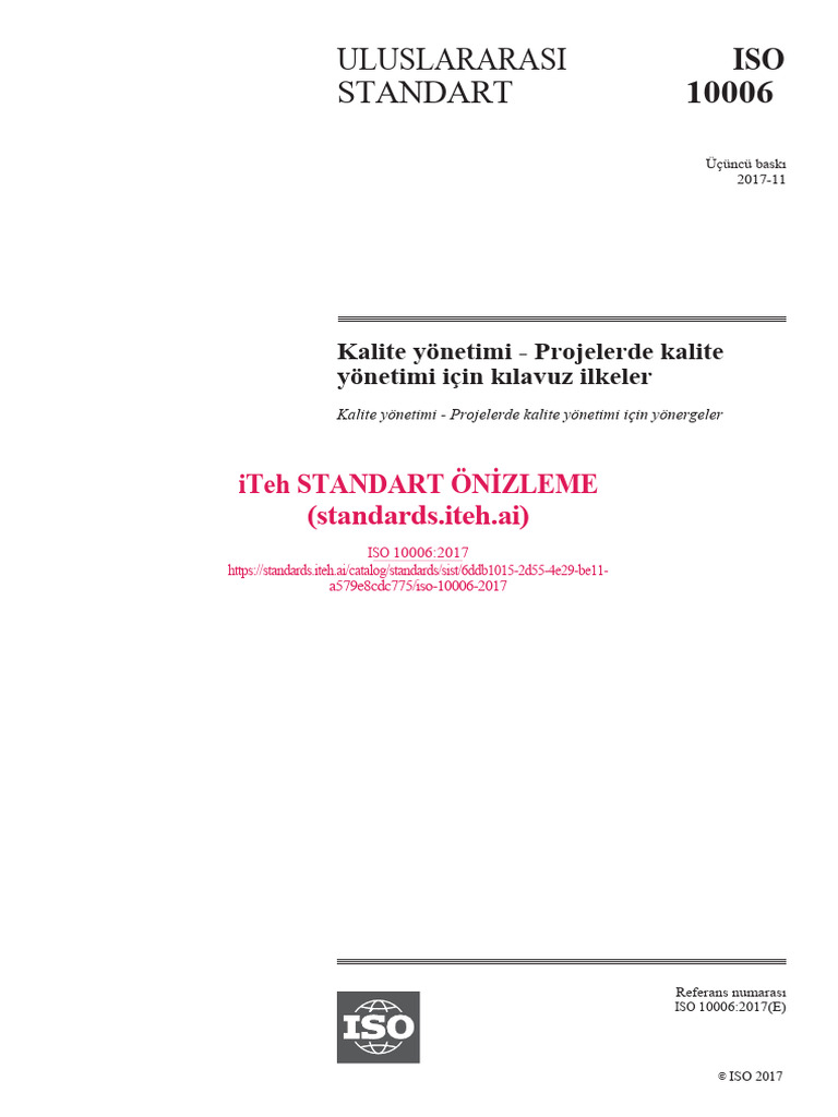 ISO-10006-2017 TR | PDF