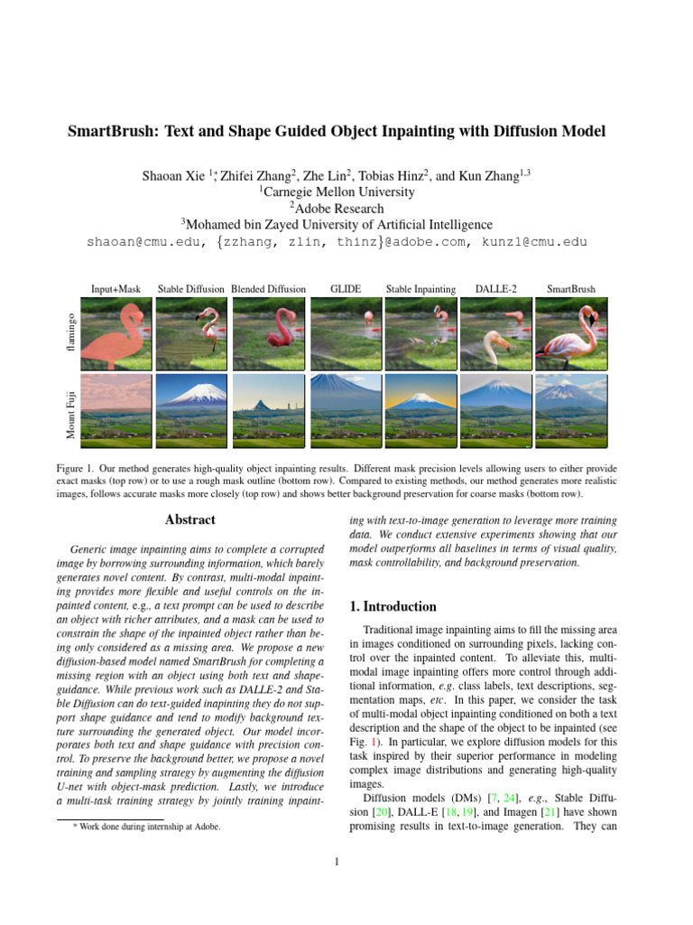 Advanced Object Inpainting Model | PDF | Image Segmentation | Artificial Intelligence
