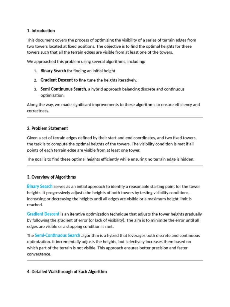Documentation of Algorithms | PDF | Mathematical Optimization | Algorithms Documentation of Algorithms | PDF | Mathematical Optimization | Algorithms
