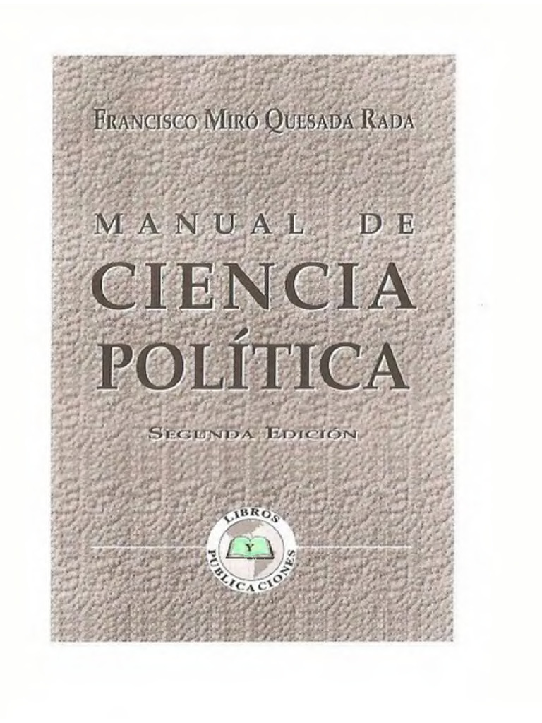 Miro Quesada Rada Francisco - Manual de Ciencia Politica | PDF