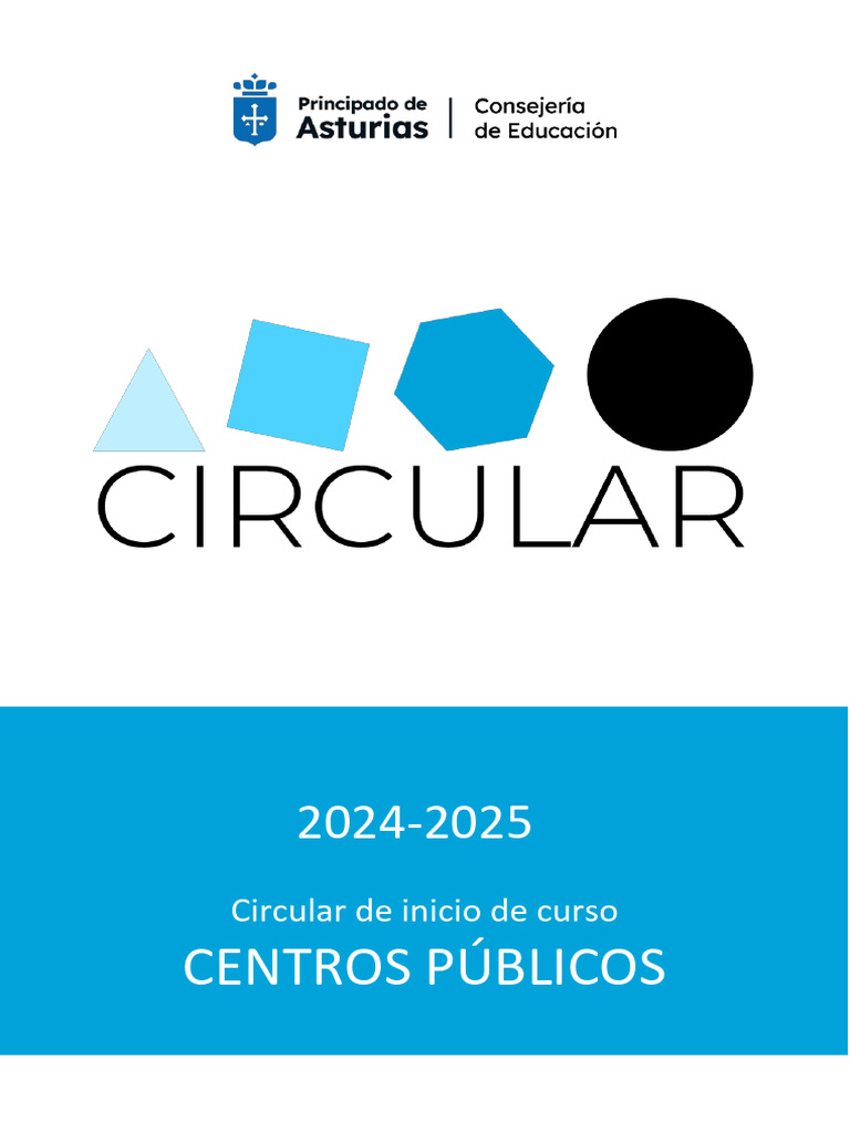 Circular Inicio Curso 2024-2025 | PDF | Maestros | Educación primaria