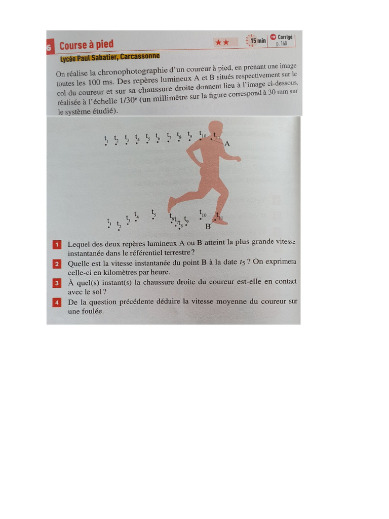 Phys Chapitre 4mouvements Exercices Correction | PDF