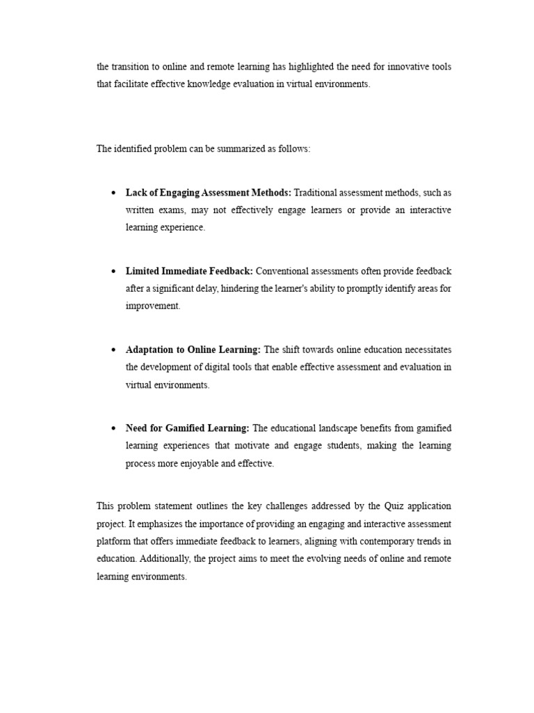 Quiz Application Using Java | PDF | Learning | Educational Technology