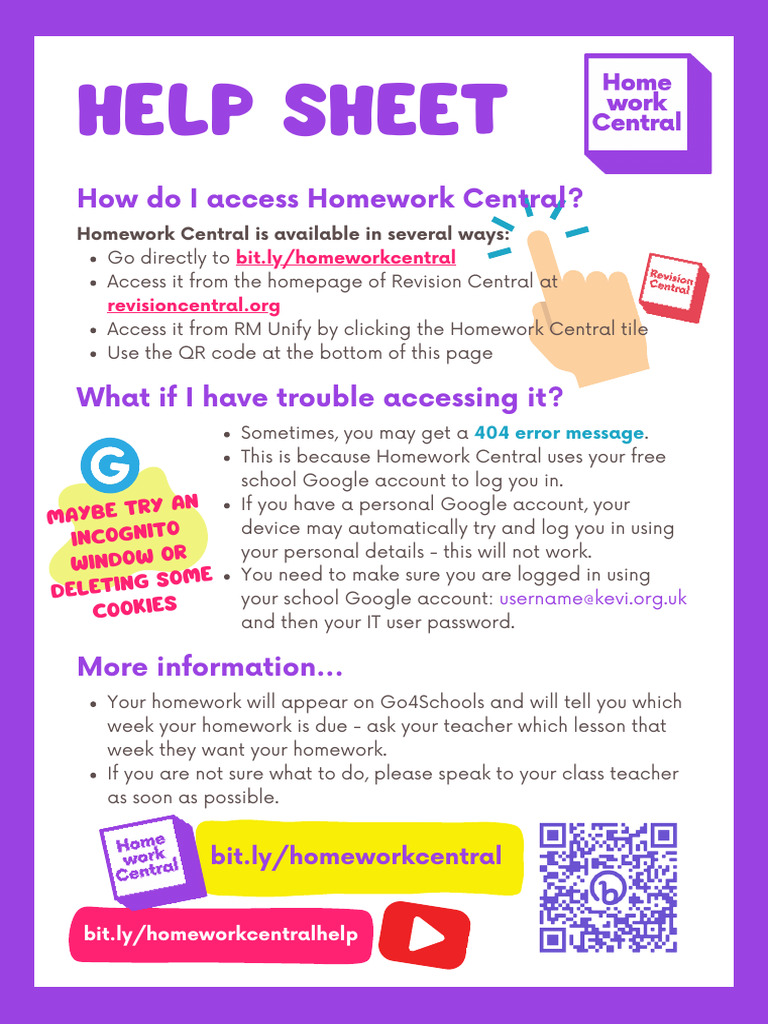 Homework Central Help Sheet | PDF | Http Cookie | Software
