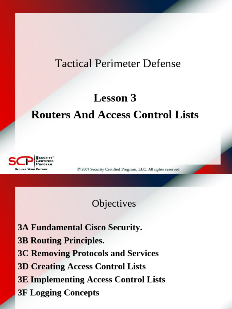Lesson 3 - Routers | PDF | Routing | Internet Protocols