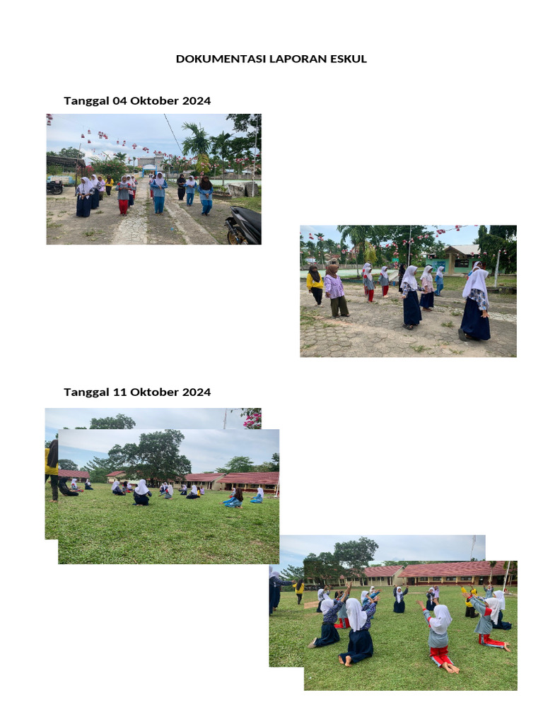 Dokumentasi Laporan Eskul | PDF