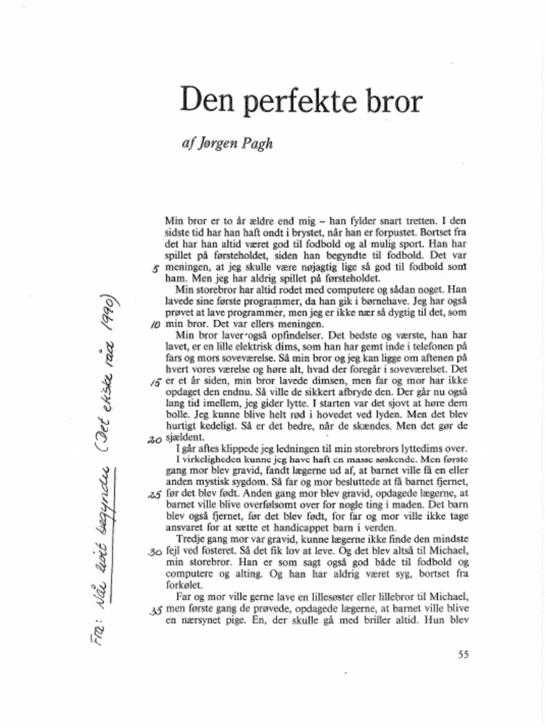 Den Perfekte Bror - Jørgen Pagh | PDF