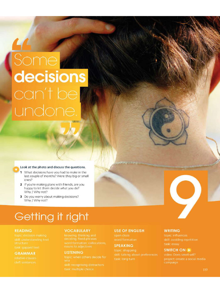 Gold Experience B2 - Unit 9 | PDF