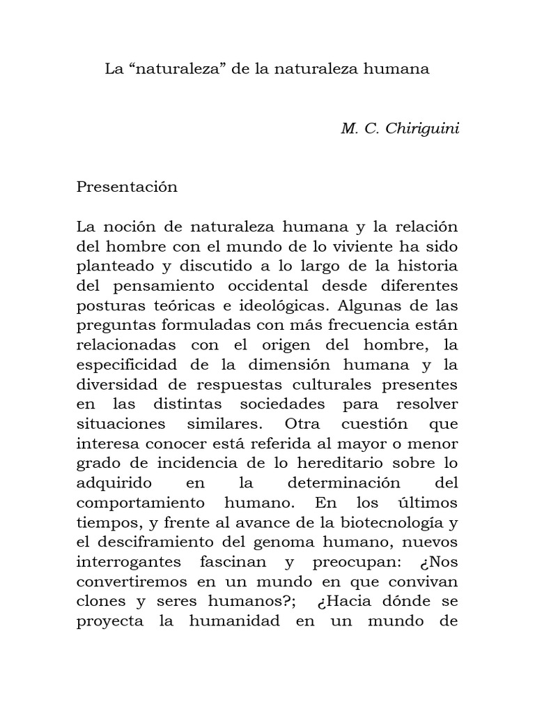 La naturaleza de la humanidad | PDF | Sociedad | Sociobiología