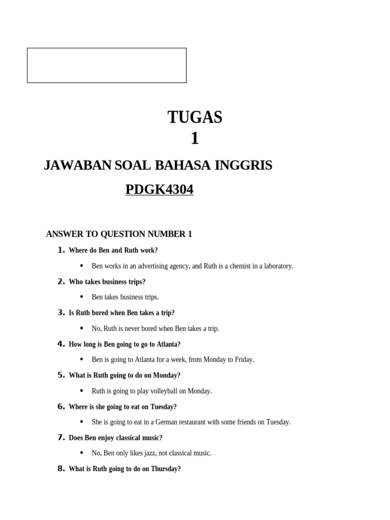 English Language Assignment Answers | PDF