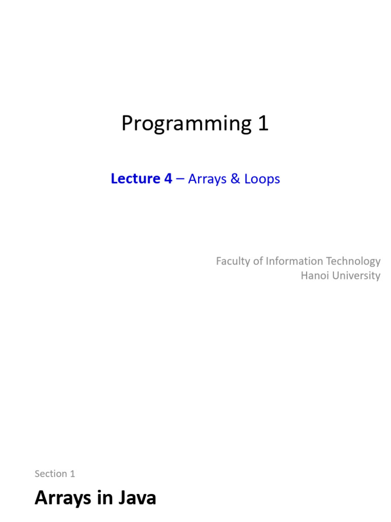 Lecture 4 | PDF | Control Flow | Programming Paradigms Lecture 4 | PDF | Control Flow | Programming Paradigms