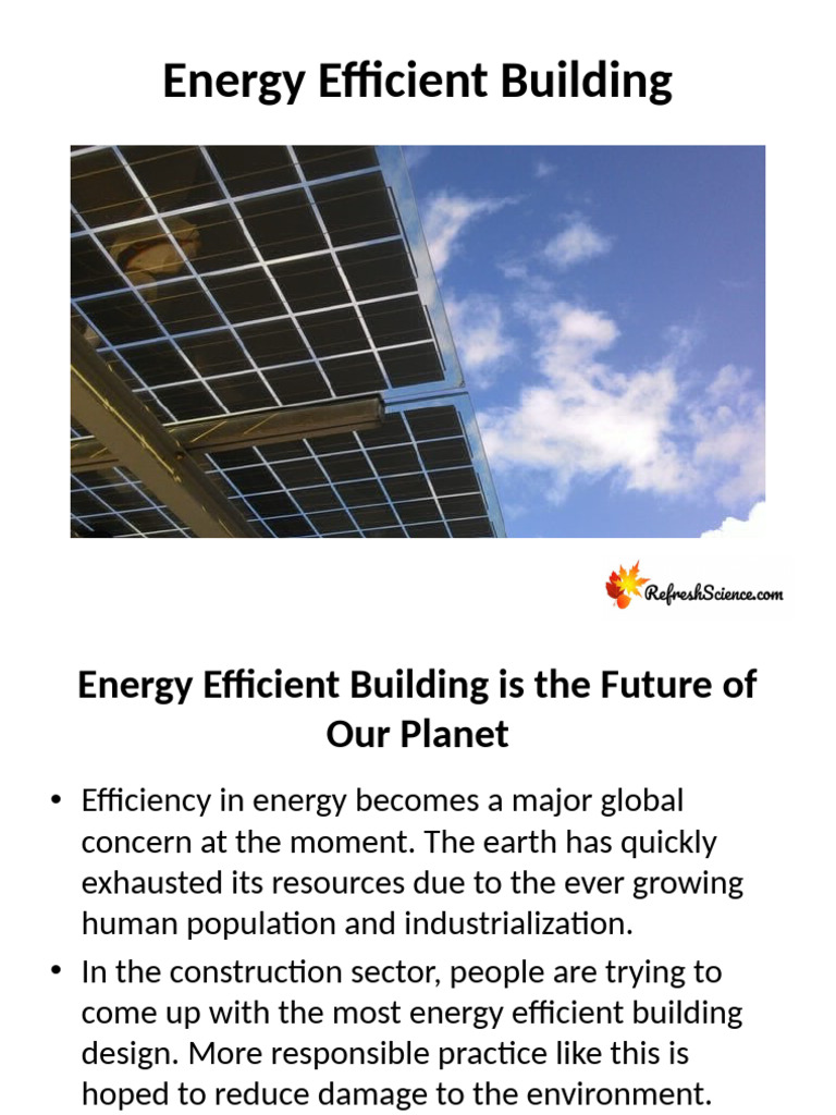 Energy Efficient Building Strategies | PDF | Building Insulation ...