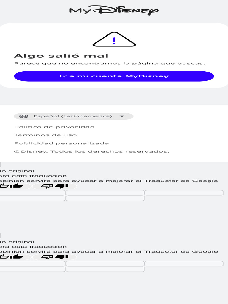 Cuenta MyDisney | PDF