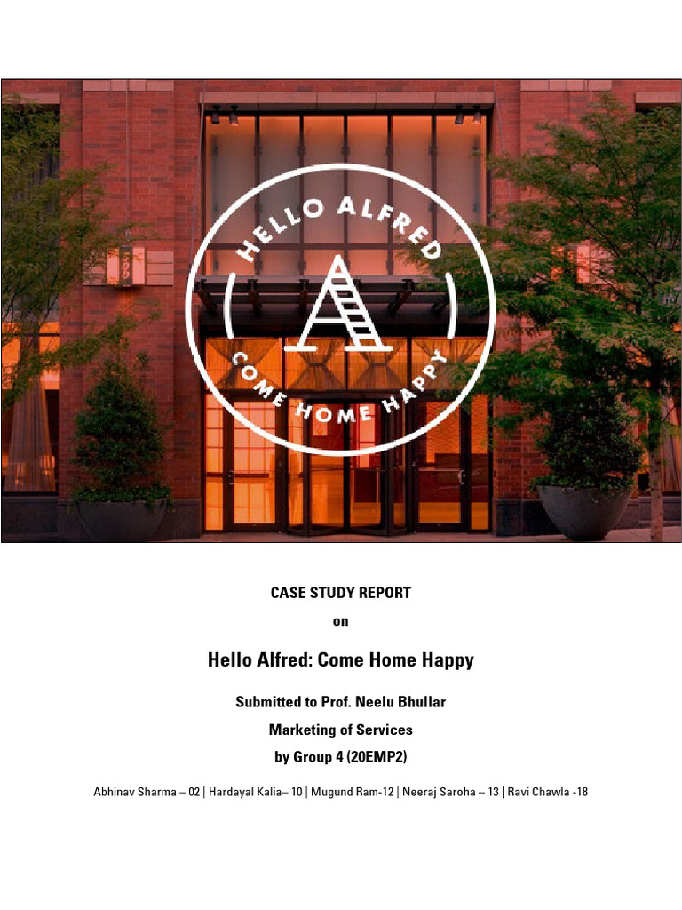 Group 4 Hello Alfred PDF | PDF | Software As A Service | Employment