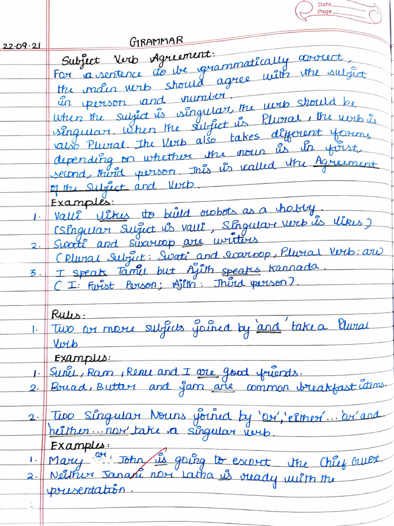 Subject-Verb Agreement (English Grammar Module) | PDF