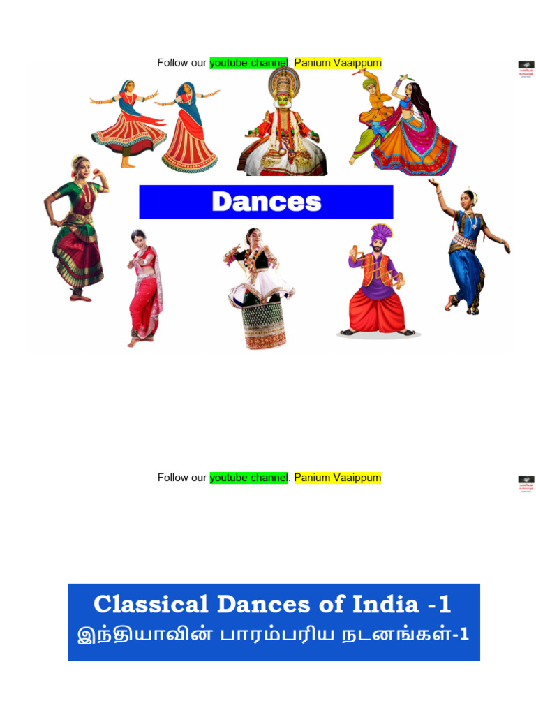 Static GK - Classical Dance Part 1 | PDF