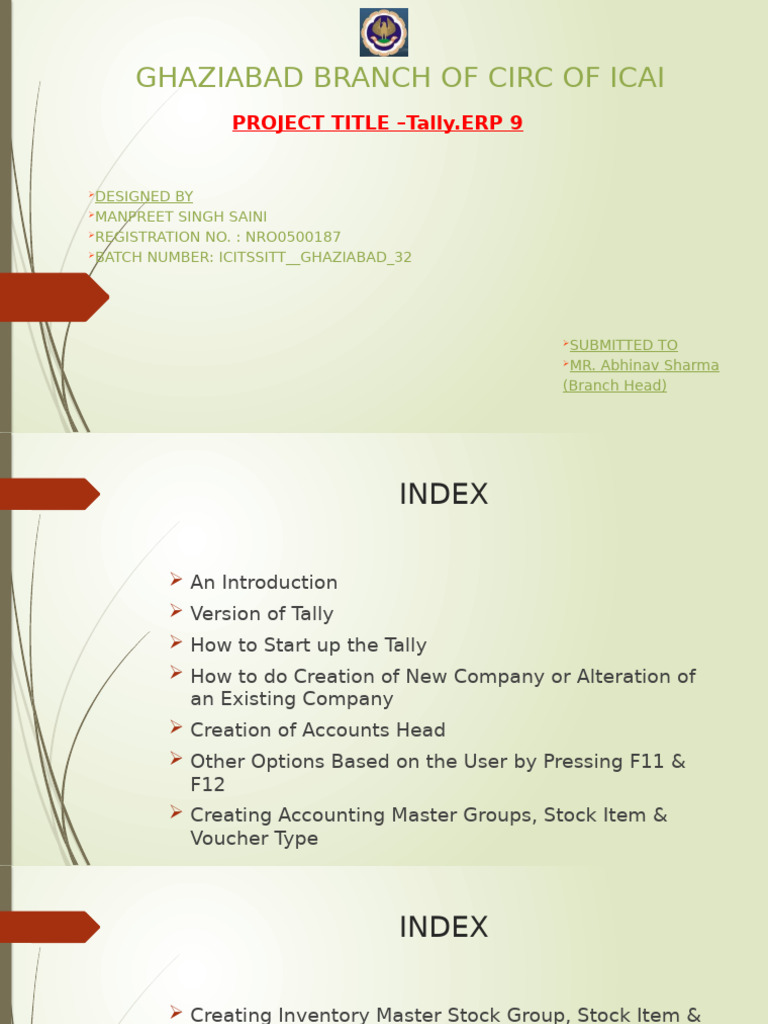 Manpreet Singh Saini PPT Itt | PDF | Expense | Business
