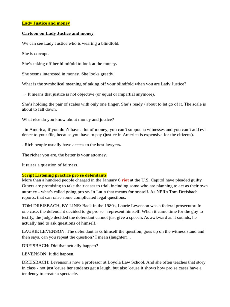 Class 4 Notes Orleans Tuesday @9.15 | PDF | Witness | Pro Se Legal ...