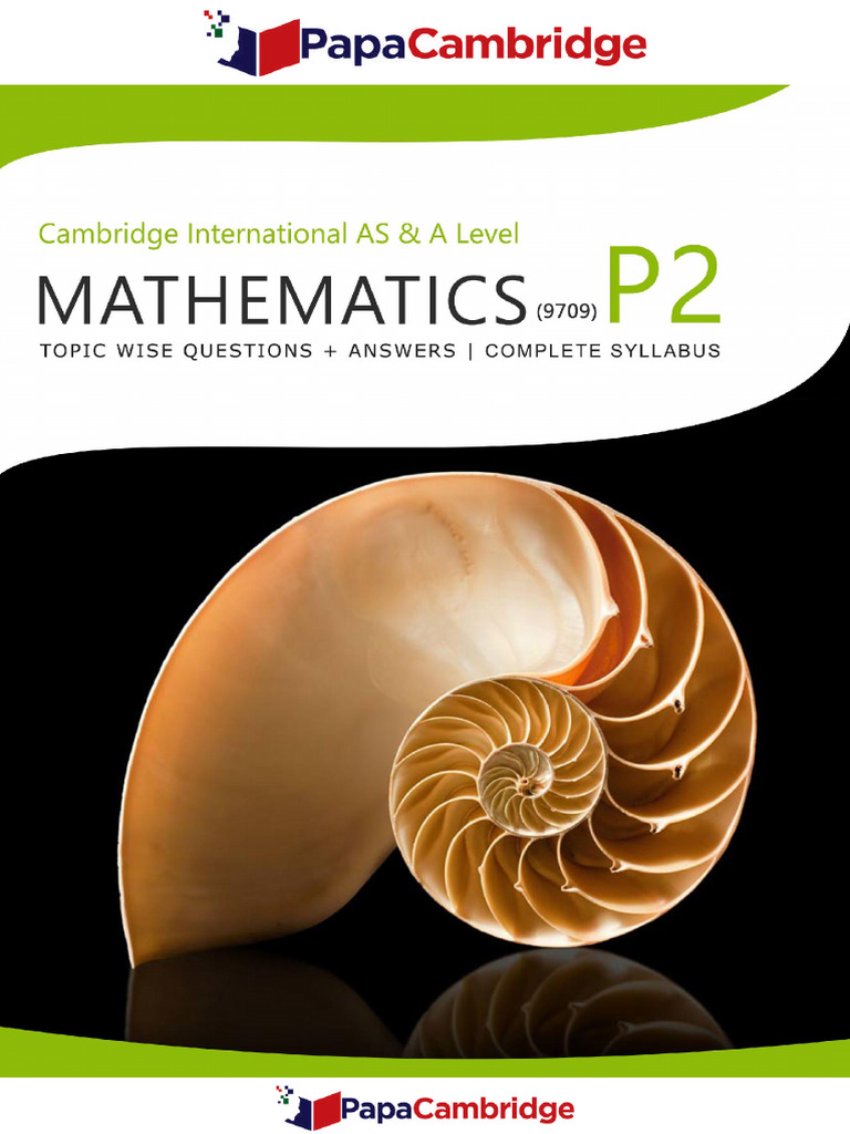 Maths 9709 Paper 2 - Integration | PDF