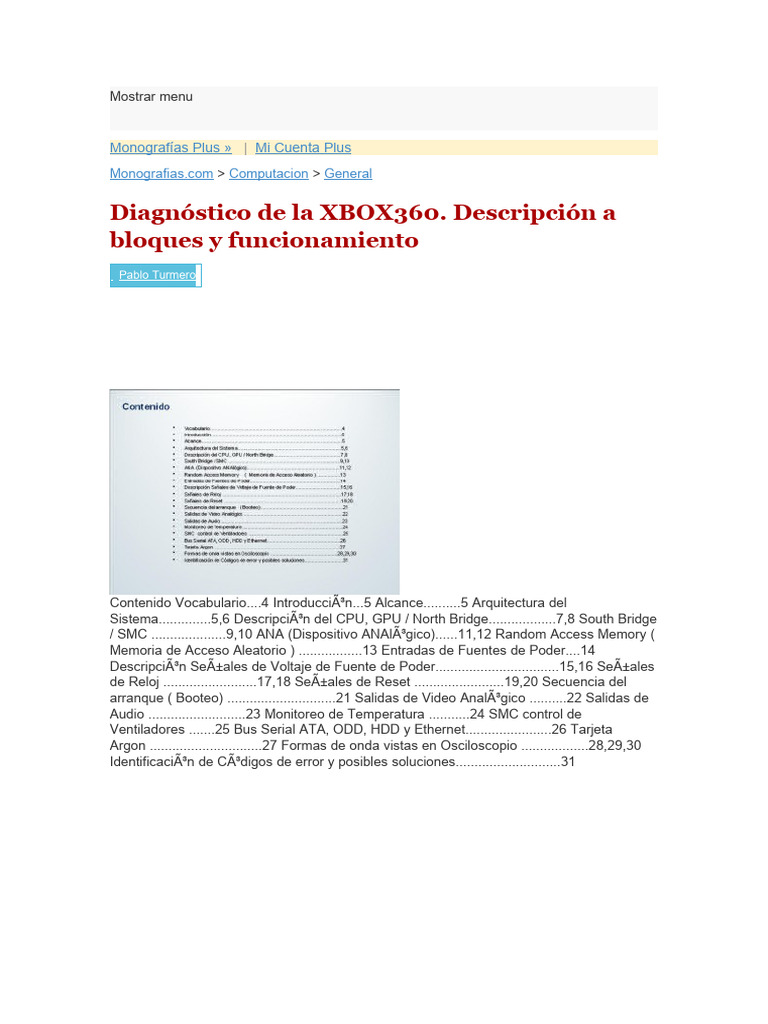 Explicacion de Diagrama Xbox 360 - Compress | PDF | Xbox 360 | Xbox