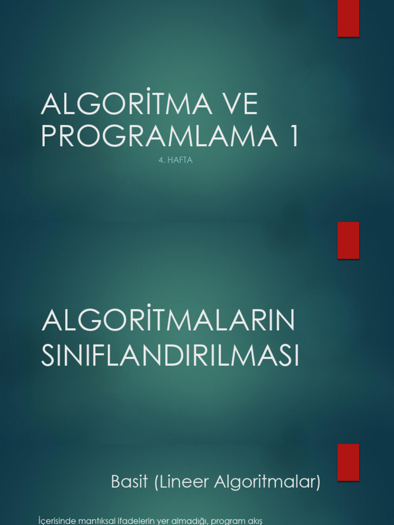 Algori̇tma Ve Programlamaya Gi̇ri̇ş-2 | PDF