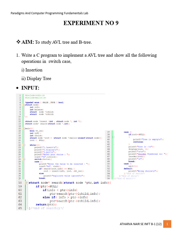 Experiment No 9 | PDF | Computers