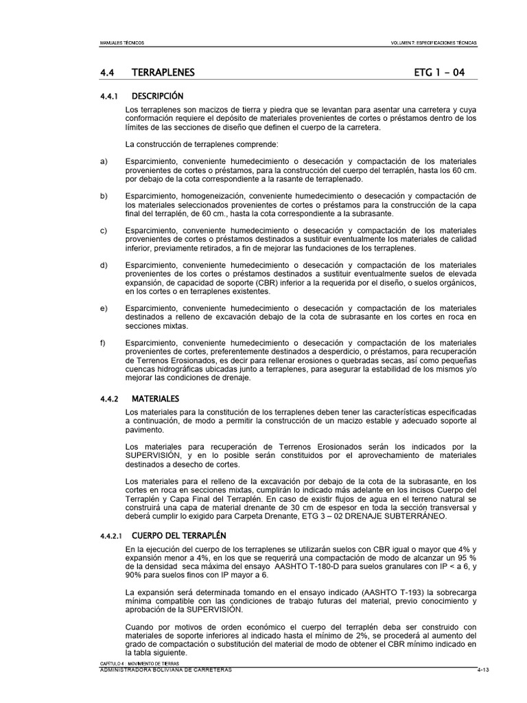 Manual de Especificaciones Tecnicas Generales de Construccion-104-111 | PDF