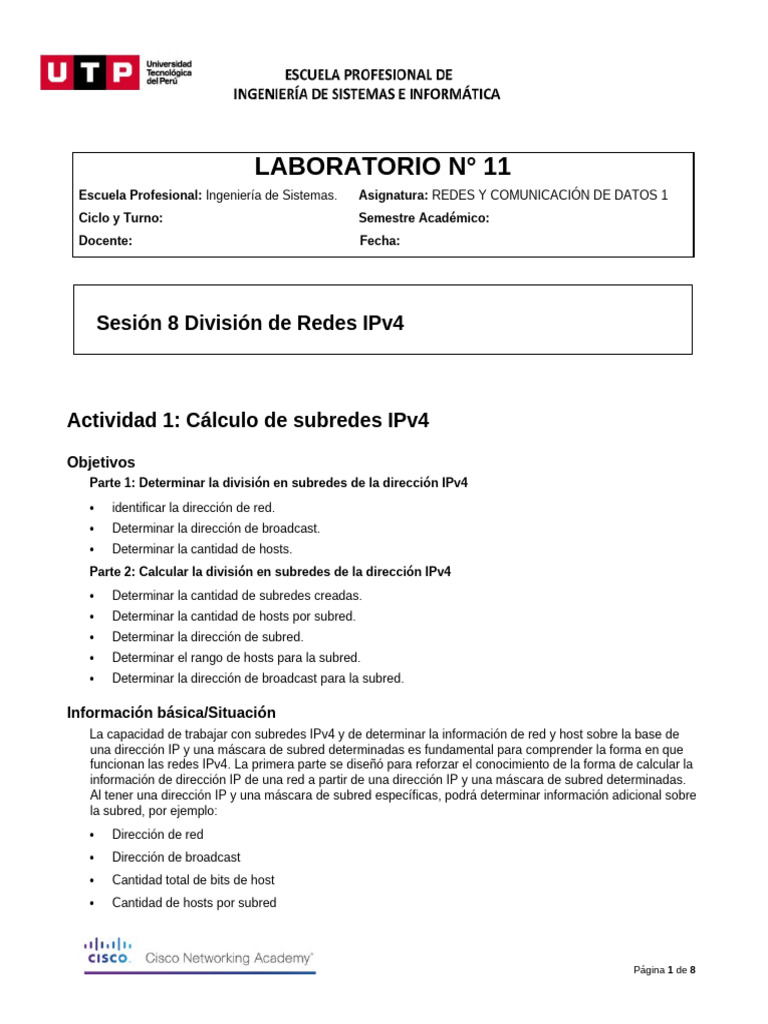 Cálculo de Subredes IPv4 en Redes | PDF | Dirección IP | Estándares de ...