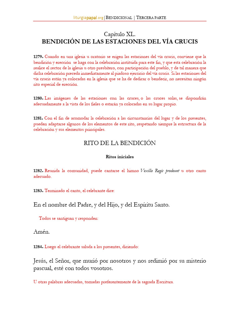 Via Crucis | PDF | Bendición | La resurrección de Jesús