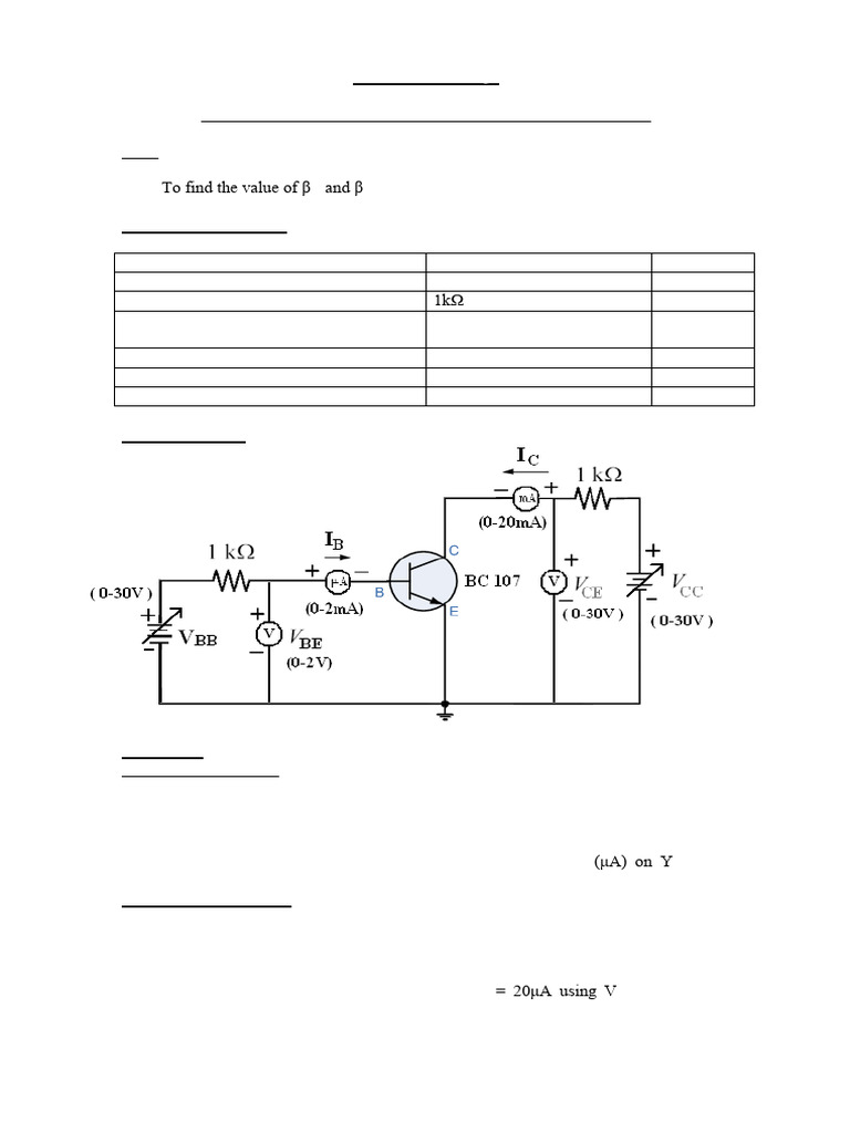 Experiment 6 - Characterisation of BJT and MOSFET | PDF | Bipolar ...