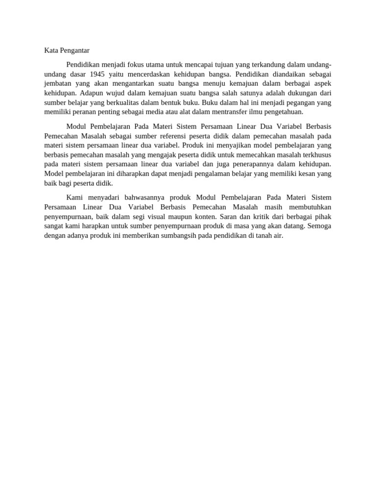 Rancangan Modul Pembelajaran | PDF