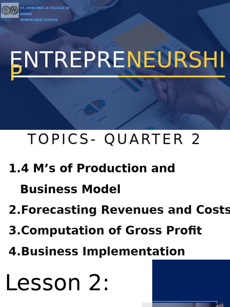 ENTREP-Q2-LESSON-2 (2) (Autosaved) | PDF | Expense | Forecasting