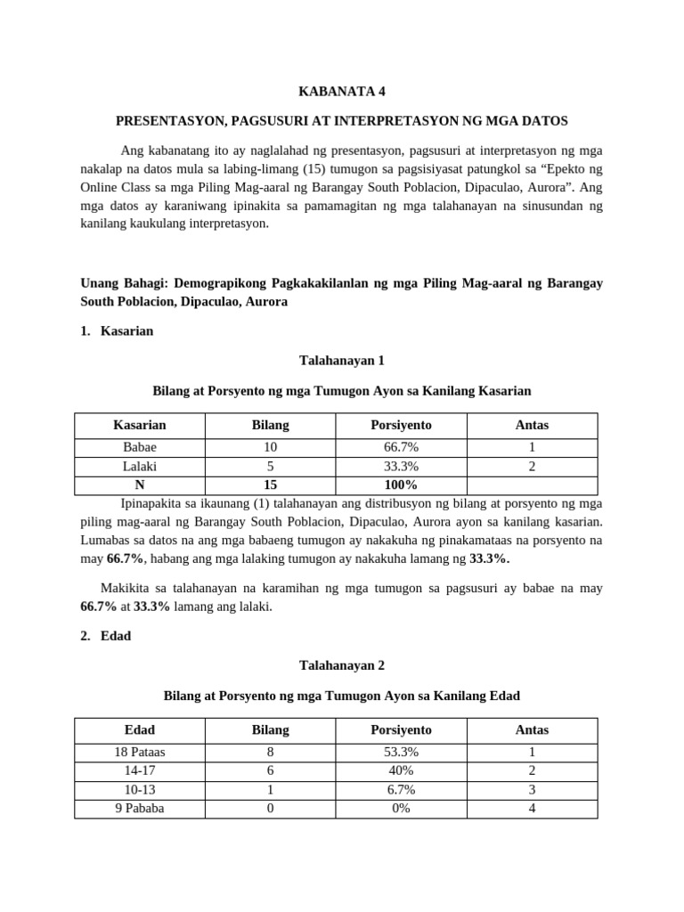 Kabanata 4 Fildis | PDF