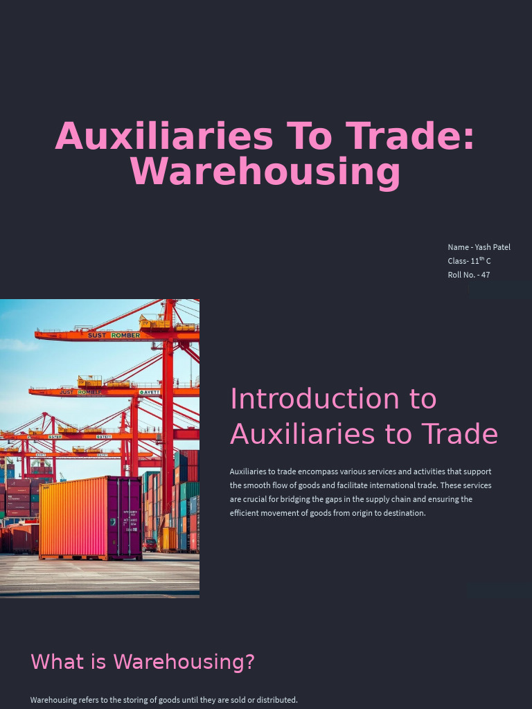 Understanding Warehousing in Trade | PDF | Warehouse | Inventory