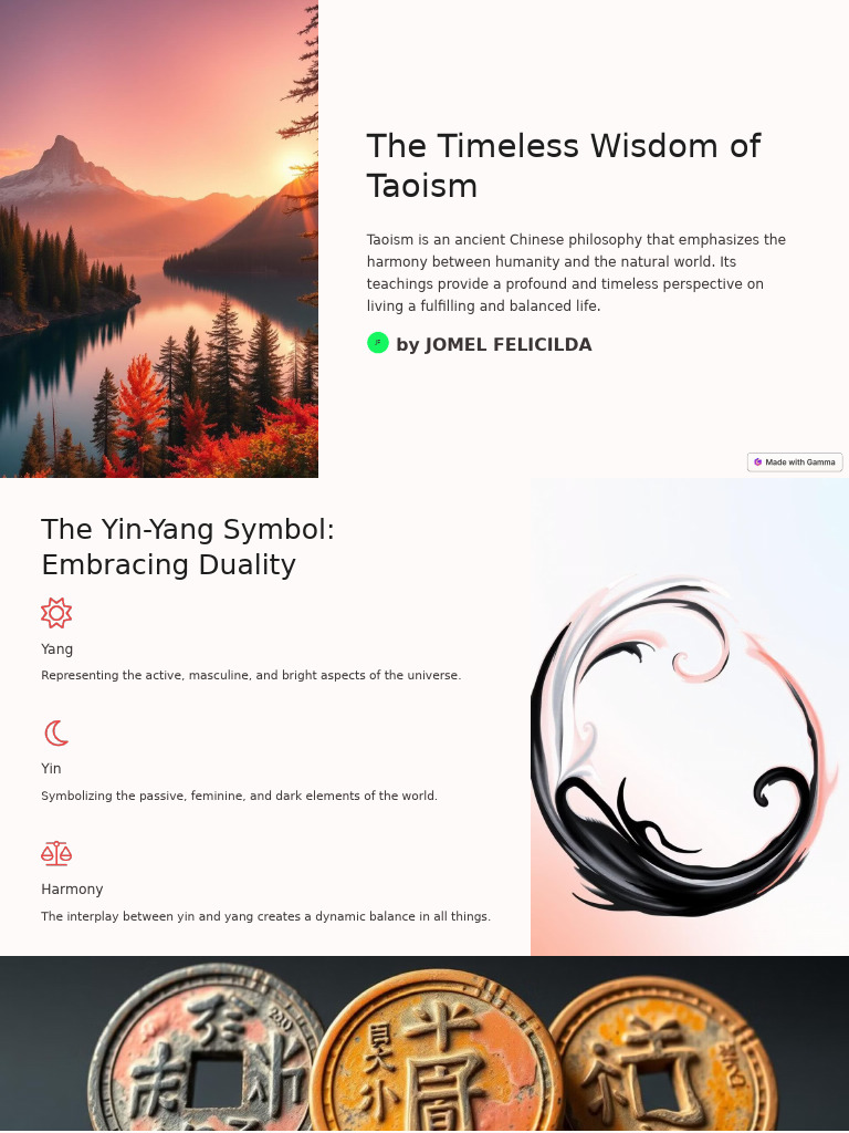 The Timeless Wisdom of Taoism | PDF | Yin And Yang | Tao